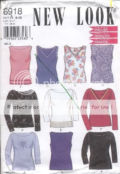 New Look Knit Top OOP-6918 pattern review by AnneM